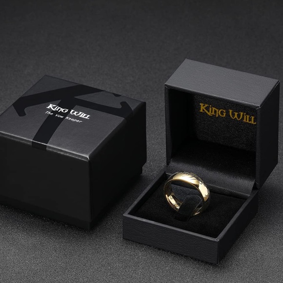 king will | Accessories | King Will 7mm Titanium Lord Of The Rings ...